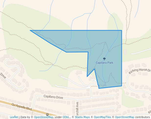 Capilano Park in Kamloops | Map and Routes