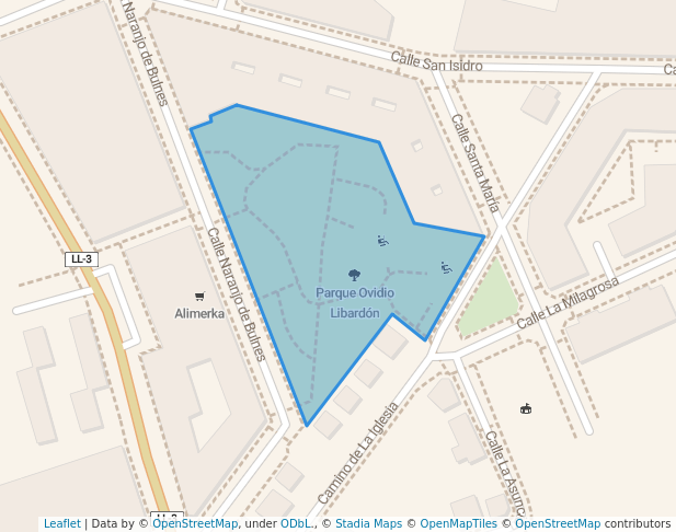 Parque Ovidio Libardón in Lugo de Llanera | Map and Routes