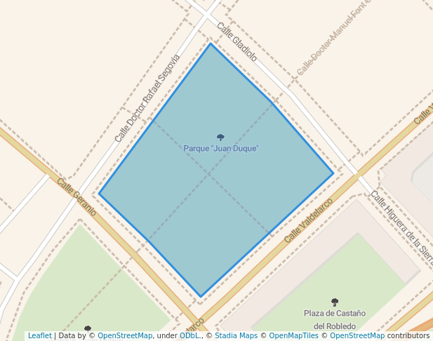 Parque "Juan Duque" in Huelva | Map and Routes