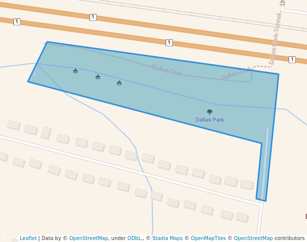 Dallas Park in Kamloops | Map and Routes