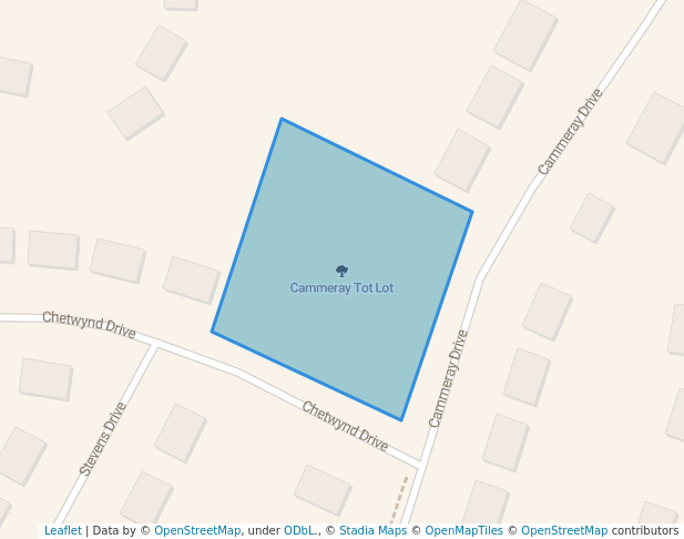 Cammeray Tot Lot in Kamloops | Map and Routes