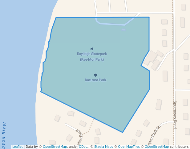 Rae-mor Park in Kamloops | Map and Routes