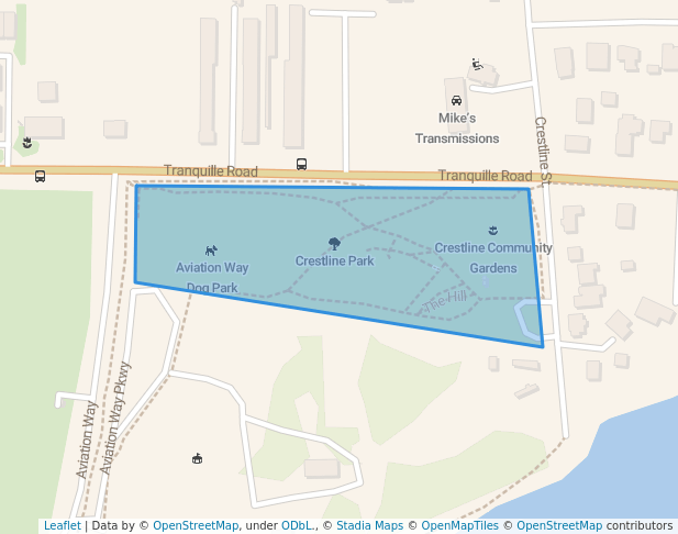 Crestline Park in Kamloops | Map and Routes