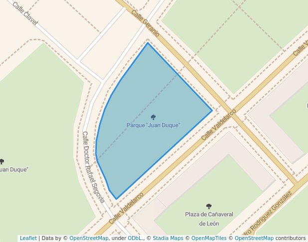 Parque "Juan Duque" in Huelva | Map and Routes