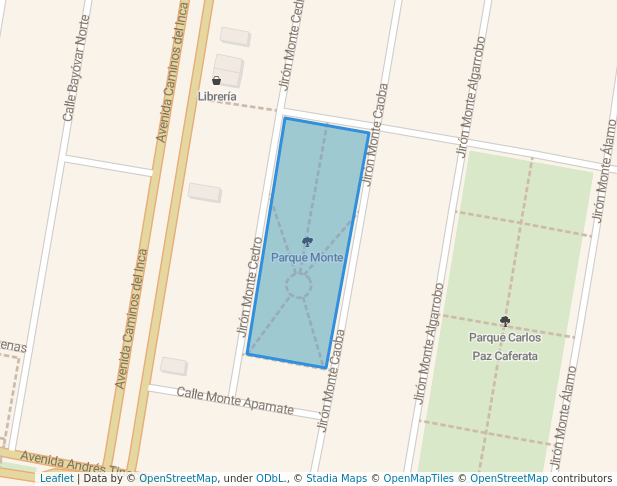 Parque Monte in Santiago de Surco | Map and Routes