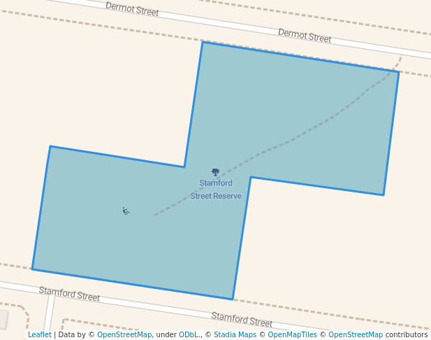 Stamford Street Reserve in Wendouree | Map and Routes