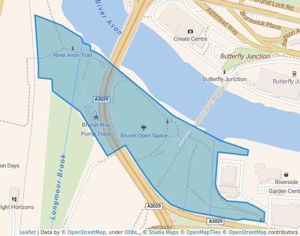 Brunel Open Space in Bristol | Map and Routes