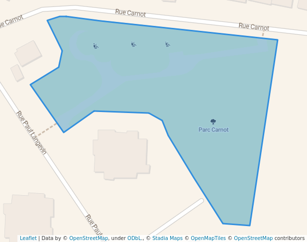 Parc Carnot in Villetaneuse | Map and Routes