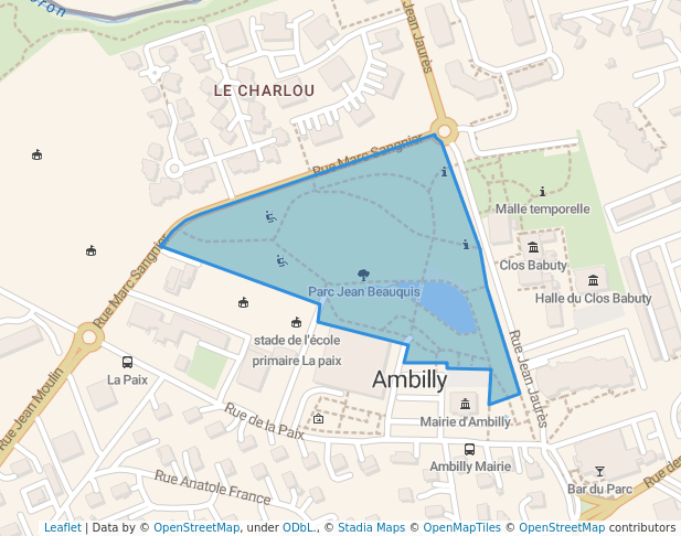 Parc Jean Beauquis in Ambilly | Map and Routes