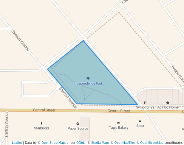 Independence Park in Evanston | Map and Routes