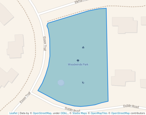Woodwinds Park in Apple Valley | Map and Routes