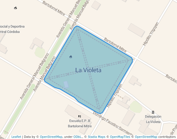 Plaza Manuel Belgrano in La Violeta | Map and Routes