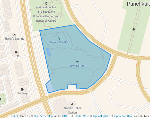 Yavnika Park in Panchkula | Map and Routes
