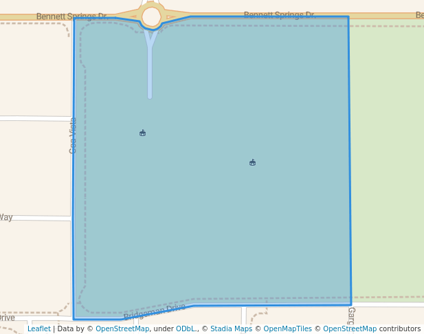 Bennet Springs Sportsfield Oval in Bennett Springs | Map and Routes
