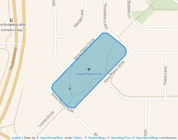 Anna Plains Park in Ellenbrook | Map and Routes