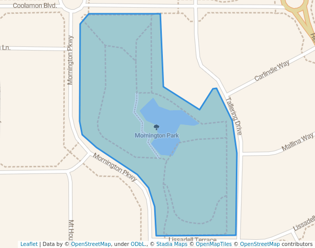 Mornington Park in Ellenbrook | Map and Routes