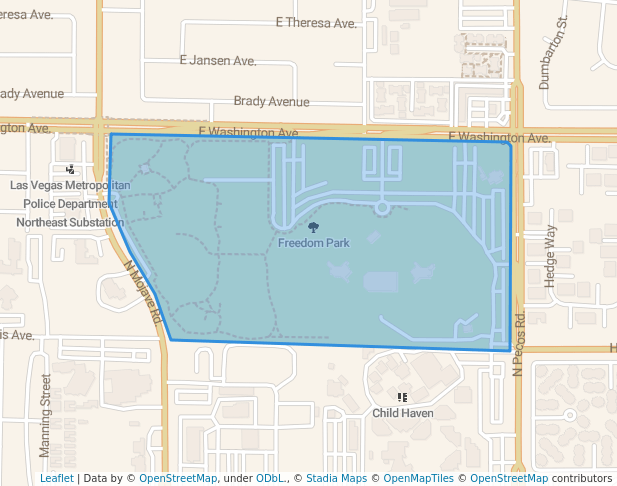 Freedom Park in Las Vegas | Map and Routes