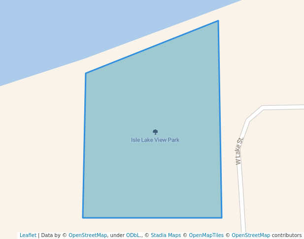 Isle Lake View Park in Isle | Map and Routes