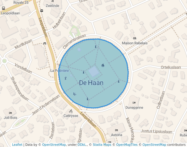 la Potinière in De Haan | Map and Routes