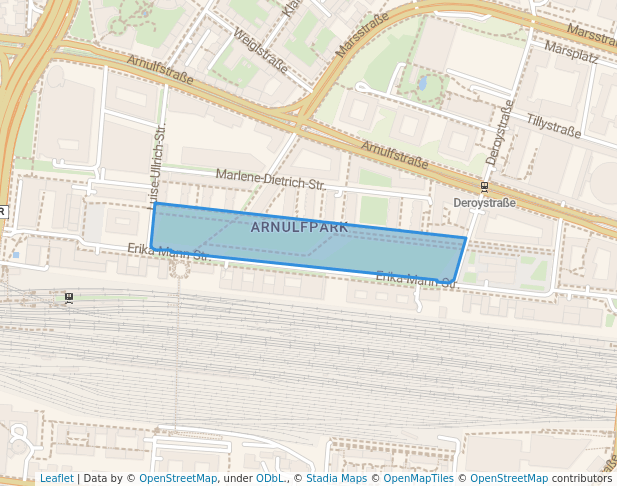 Arnulfpark in München | Map and Routes