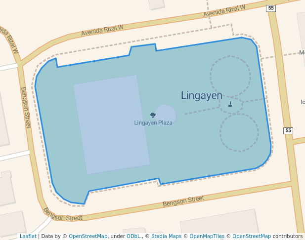 Lingayen Plaza in Lingayen | Map and Routes