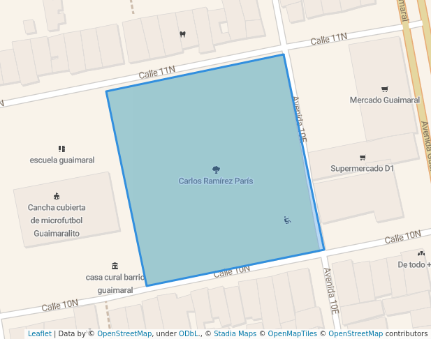 Carlos Ramírez París in Cúcuta | Map and Routes