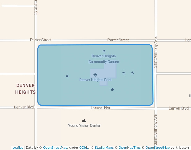 Denver Heights Park in San Antonio | Map and Routes