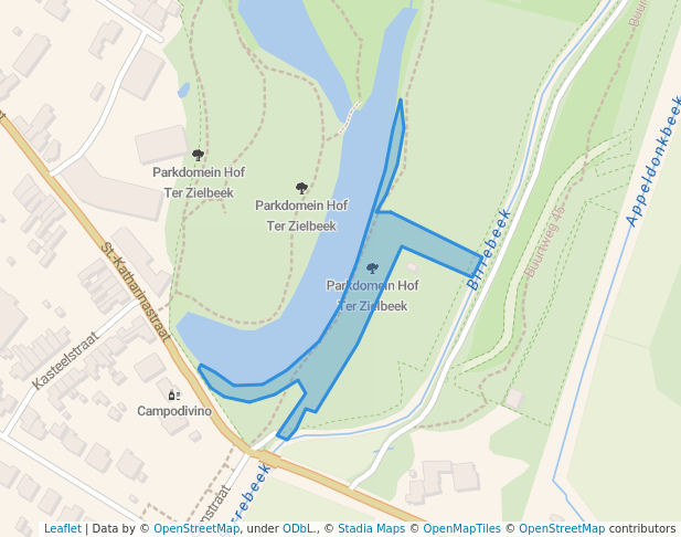 Parkdomein Hof Ter Zielbeek in Puurs-Sint-Amands | Map and Routes