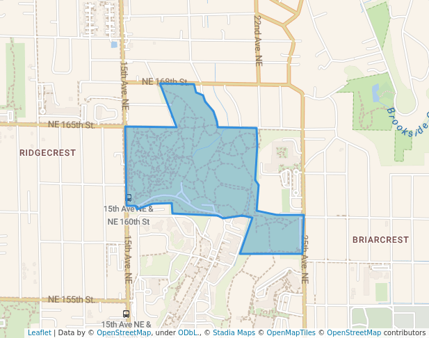 Hamlin Park in Shoreline | Map and Routes