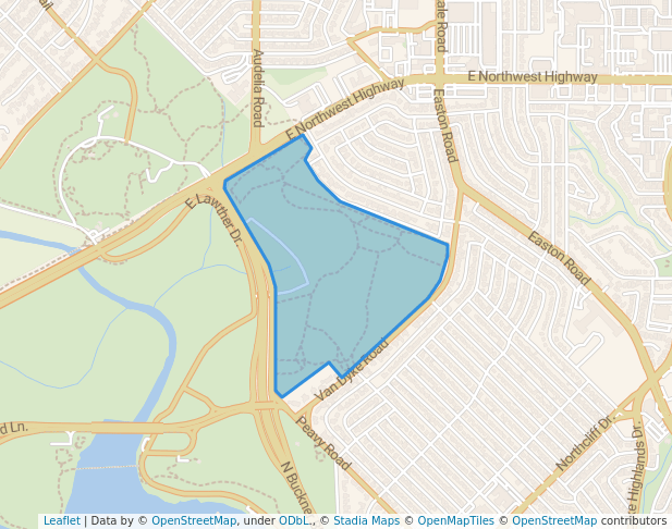 Norbuck Park in Dallas | Map and Routes