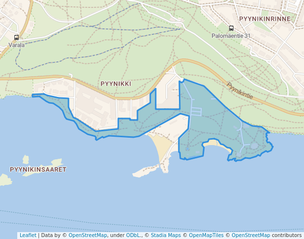 Atlaspuisto in Tampere | Map and Routes