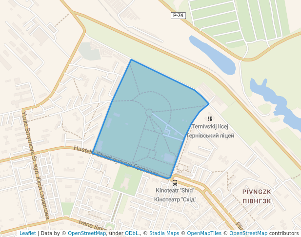 Північний парк in Kryvyi Rih | Map and Routes