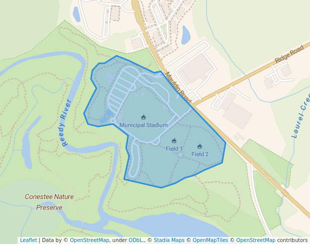 Conestee Park in Greenville | Map and Routes
