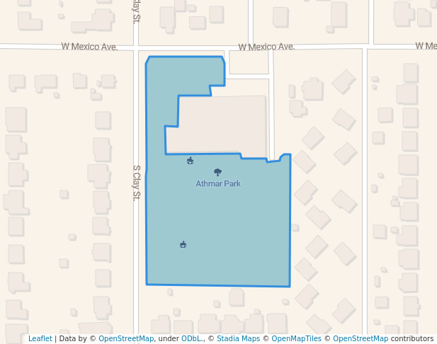 Athmar Park in Denver | Map and Routes