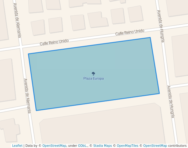 Plaza Europa in La Rinconada | Map and Routes