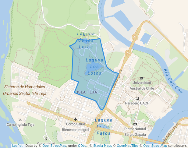 Parque Saval in Valdivia | Map and Routes