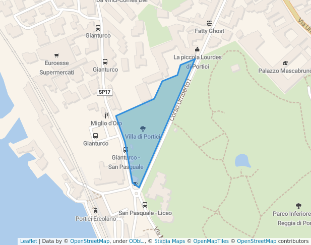 Villa di Portici in Portici | Map and Routes
