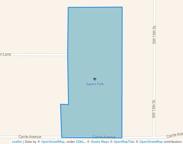Sayers Park in Des Moines | Map and Routes