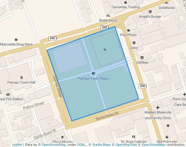 Paniqui Town Plaza in Paniqui | Map and Routes