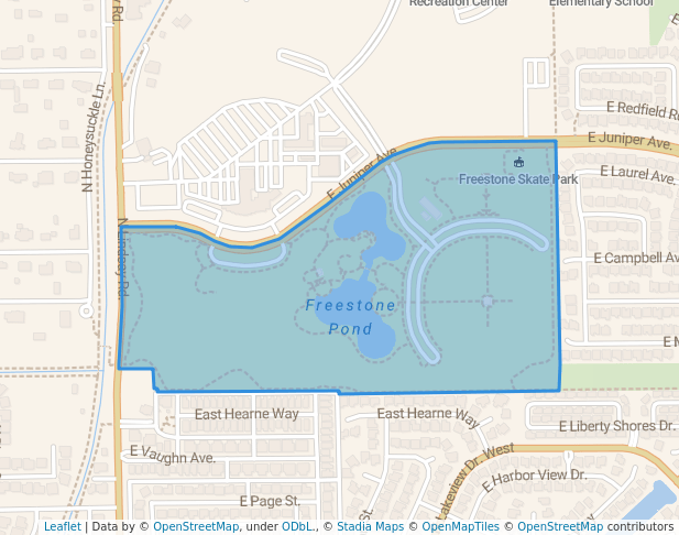 Freestone Park in Gilbert | Map and Routes