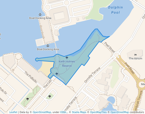 Keith Holmes Reserve in Mandurah | Map and Routes