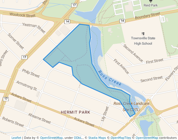 Lou Lister Park in Railway Estate | Map and Routes
