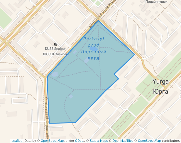 Парк имени А.С. Пушкина in Yurga | Map and Routes