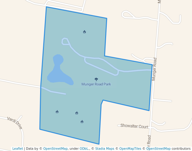 Munger Road Park in Dayton | Map and Routes