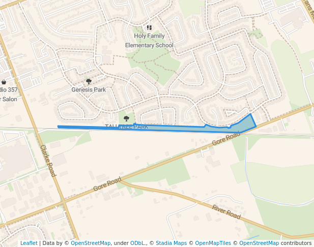 TALLTREE PARK in London | Map and Routes