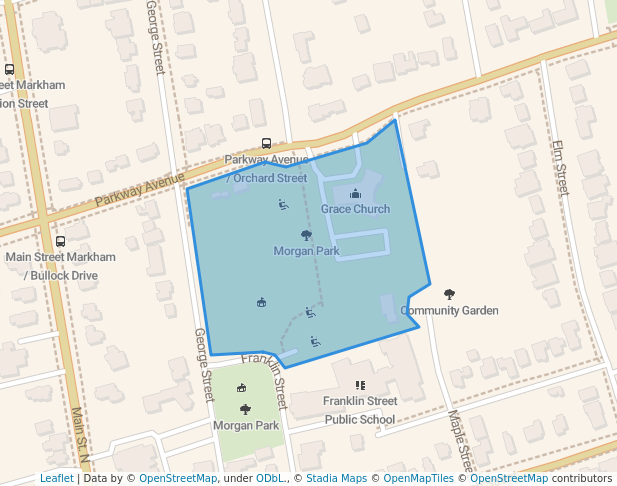 Morgan Park in Markham | Map and Routes