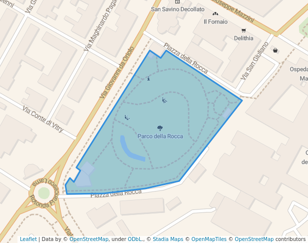 Parco della Rocca in Faenza | Map and Routes
