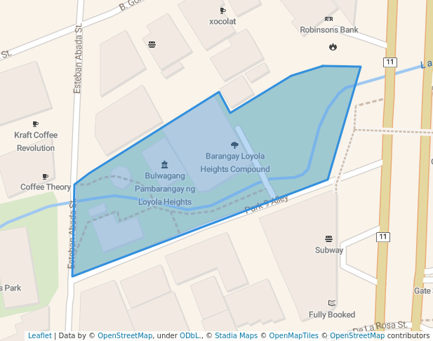 Barangay Loyola Heights Compound in Quezon City | Map and Routes