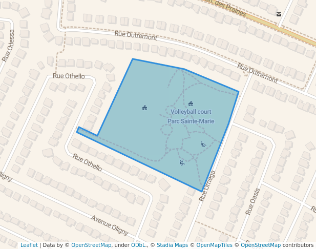 Parc Sainte-Marie in Brossard | Map and Routes