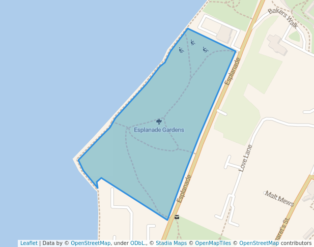 Esplanade Gardens in Rochester | Map and Routes